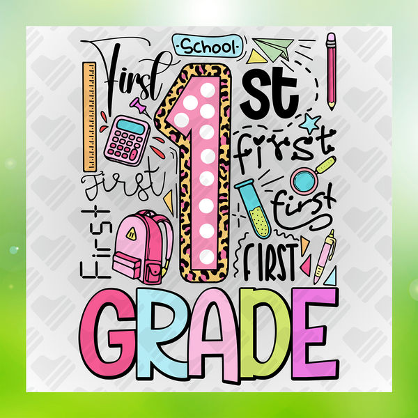 First Grade Magic, Learning Is Fun Transfer – One Heart Apparel