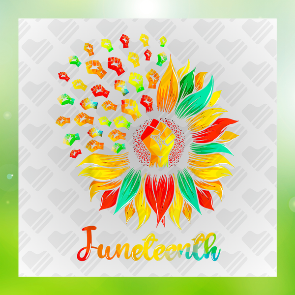 Radiant Sunflower Fist Transfer – One Heart Apparel