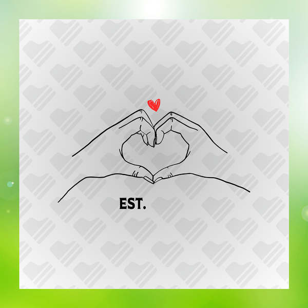 Hand Heart Gesture Design Transfer – One Heart Apparel