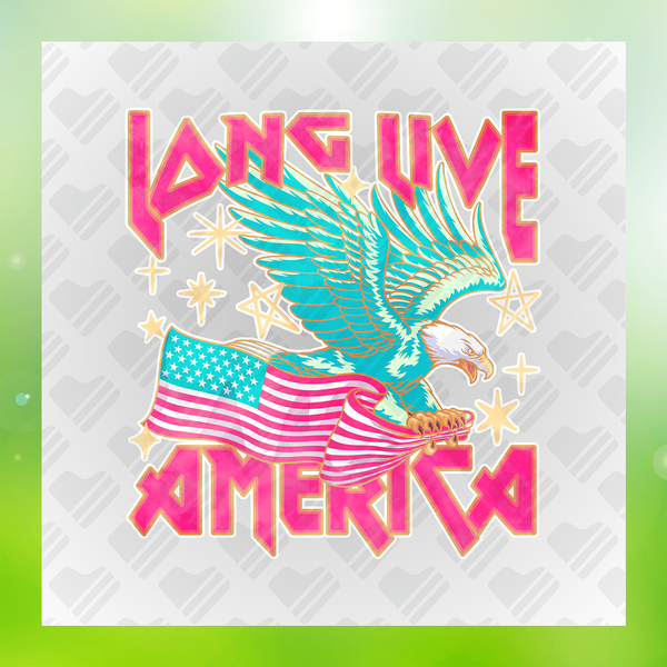 Long Live America Transfer – One Heart Apparel