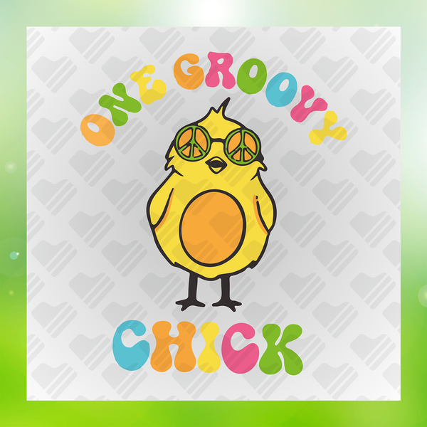 One Groovy Chick Transfer – One Heart Apparel