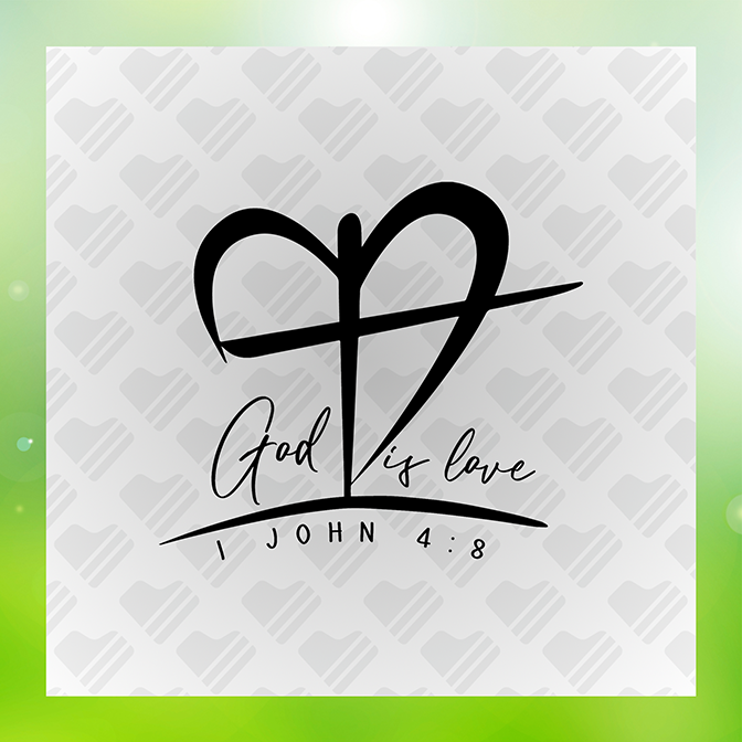 God is Love Sticker – One Heart Apparel