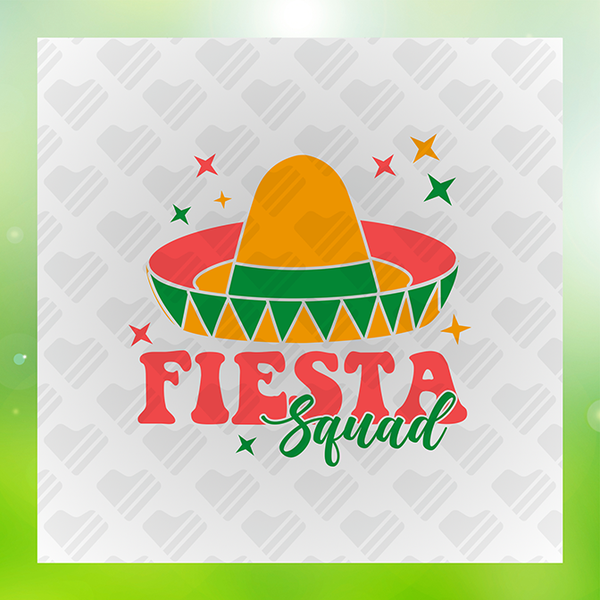 Fiesta Squad Spanish Hat Sticker – One Heart Apparel