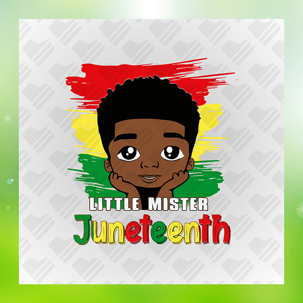 Juneteenth Little Mister v2 Sticker – One Heart Apparel