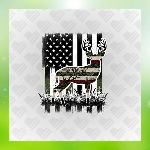 USA Deer Hunting Sticker – One Heart Apparel