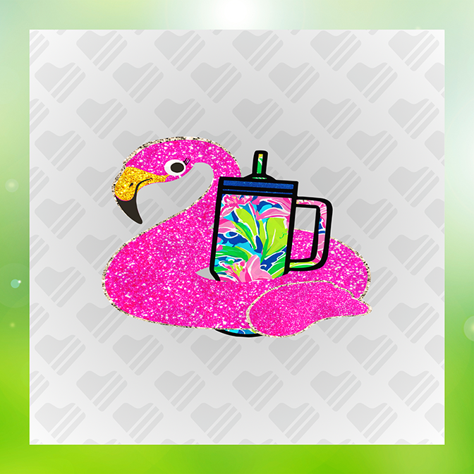 Glitter Look No Mess Pink Dodo Sticker – One Heart Apparel