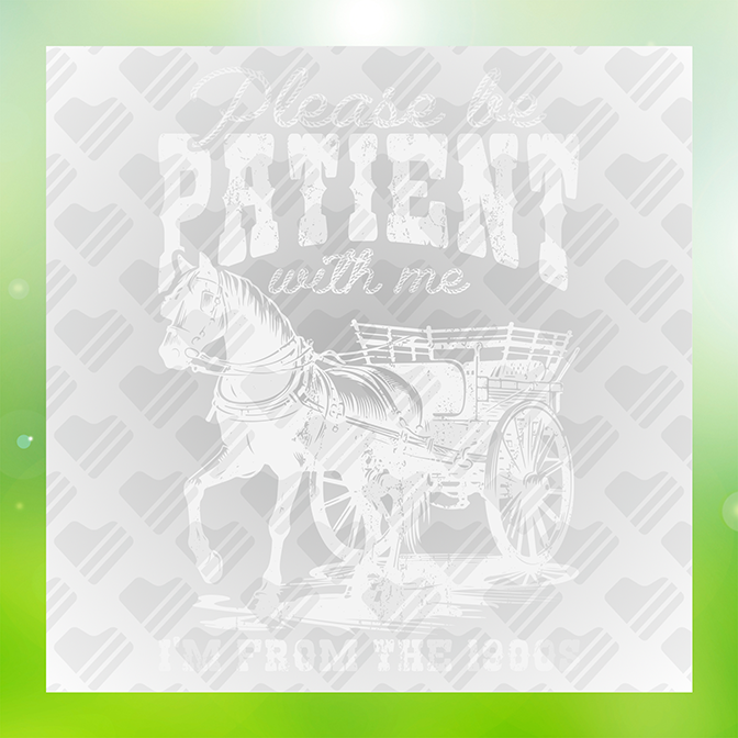 Please Be Patient Sticker – One Heart Apparel