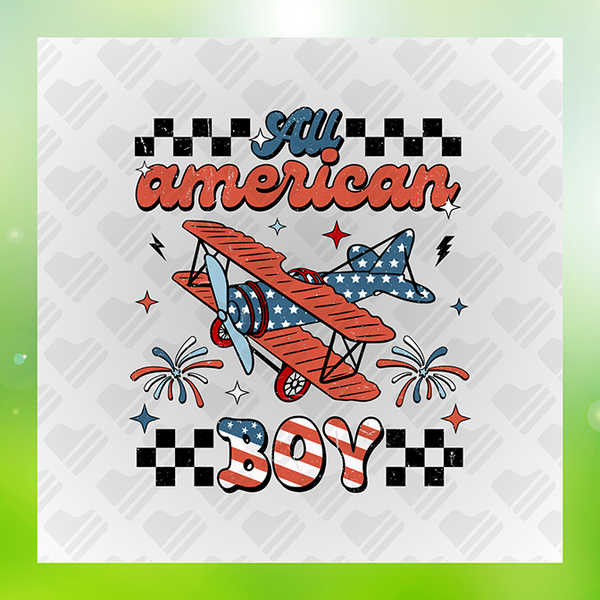 All American Boy Sticker – One Heart Apparel