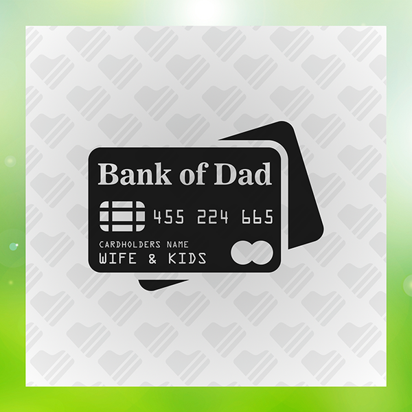 Bank of Dad Dad Sticker – One Heart Apparel