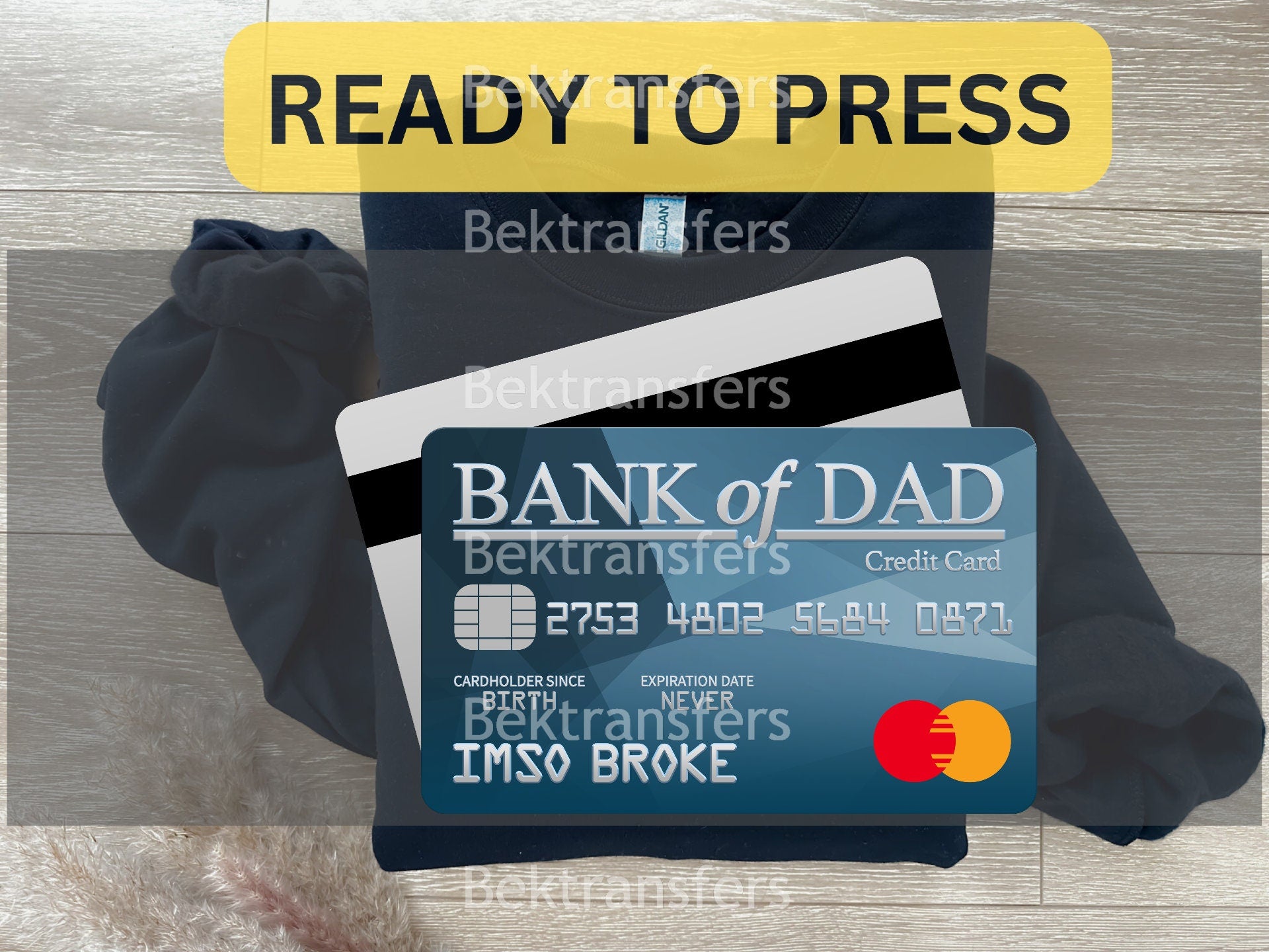 Bank Of Dad Transfer – One Heart Apparel